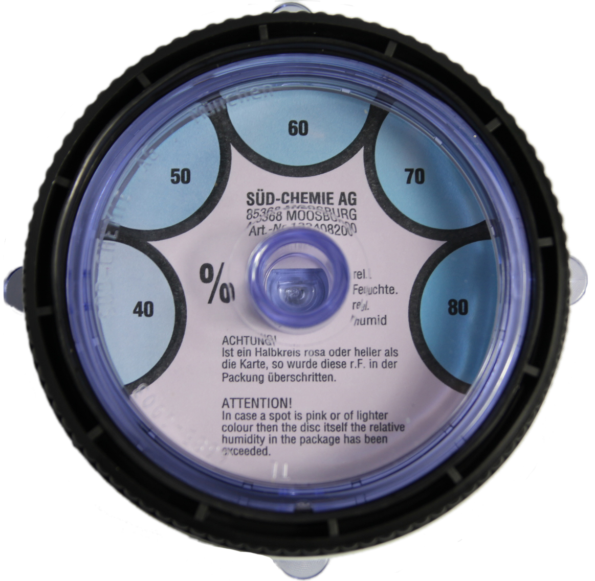 Large plastic humidity indicator